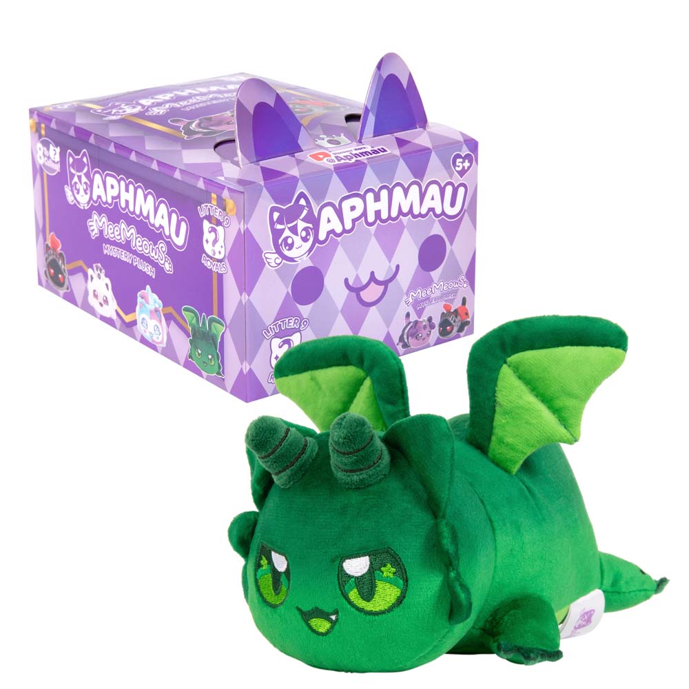 Dragon Cat (Opened) - Aphmau Mystery Meemeow 6" Plush - Series 9 (Roya ...